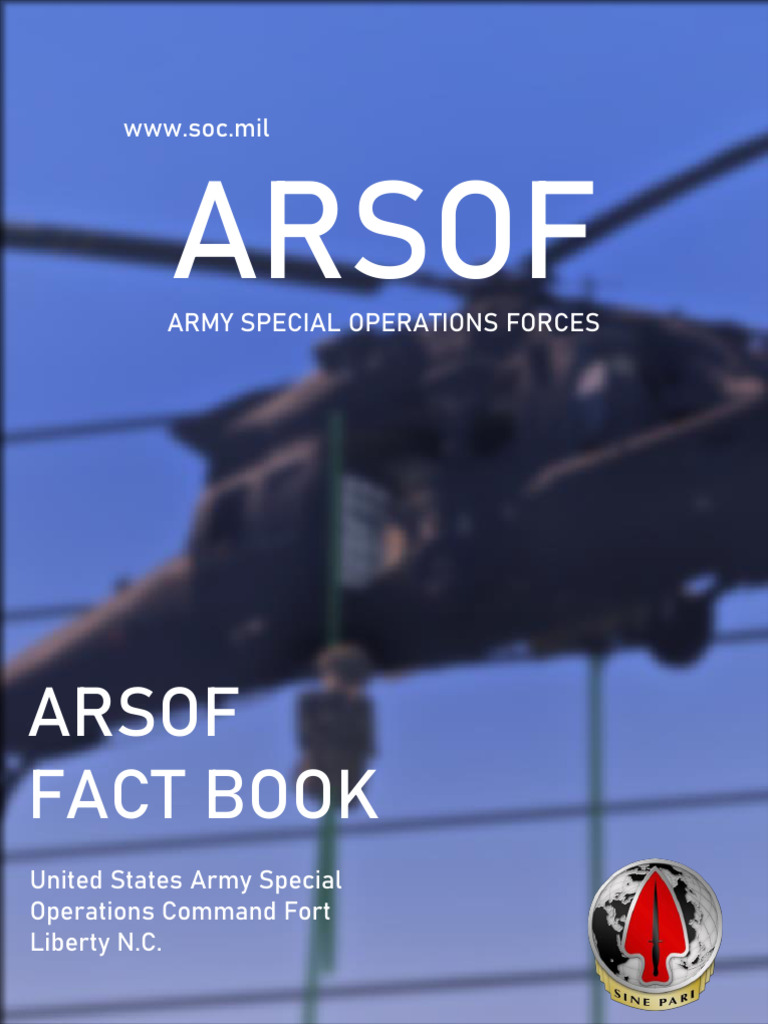 ARSOF Fact Sheet 2024 | PDF | Special Operations | International Security