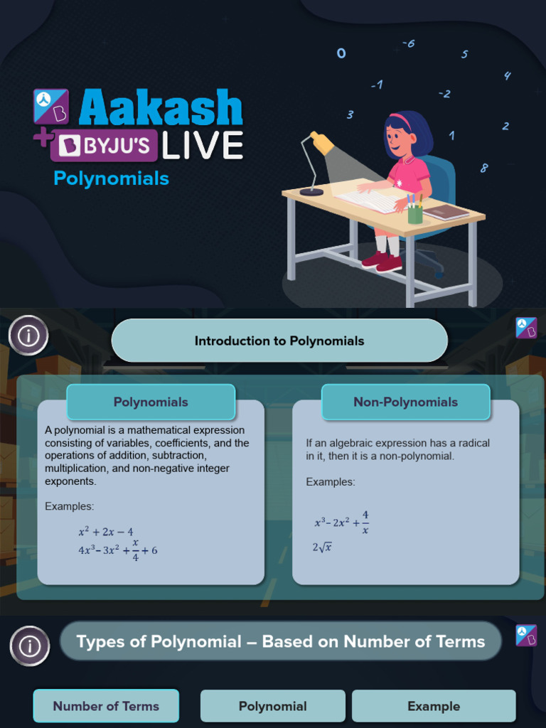 FOUN09 P1 MATH Polynomials | PDF | Factorization | Polynomial