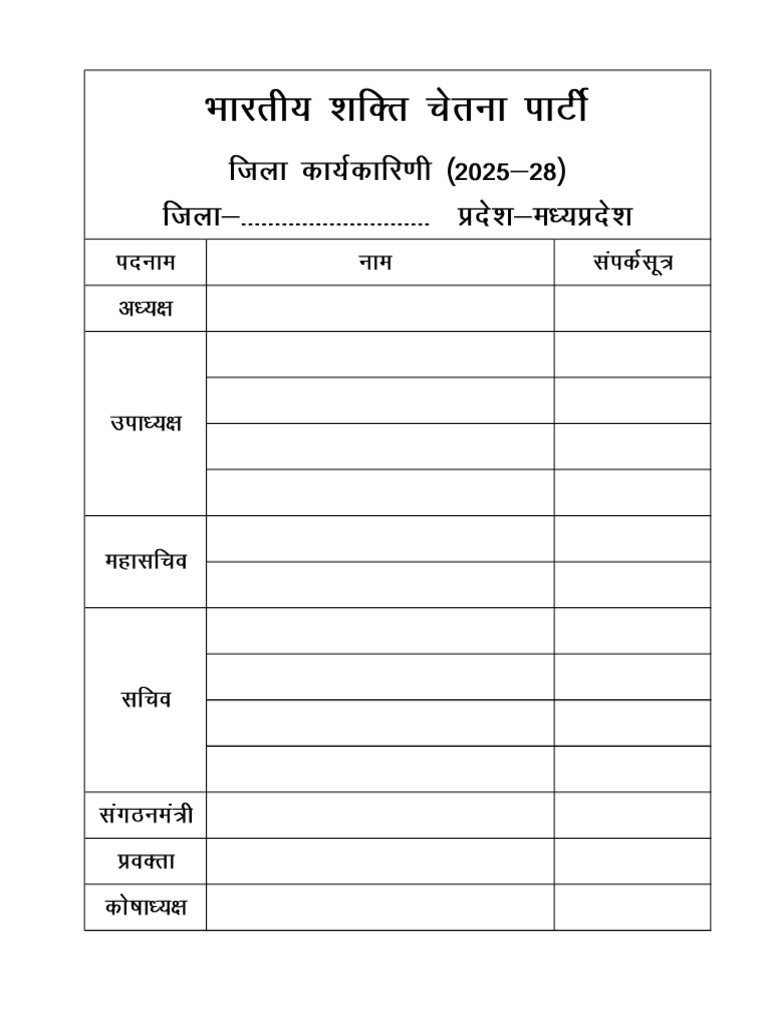 BSCP 2025-28 Jila-1 | PDF