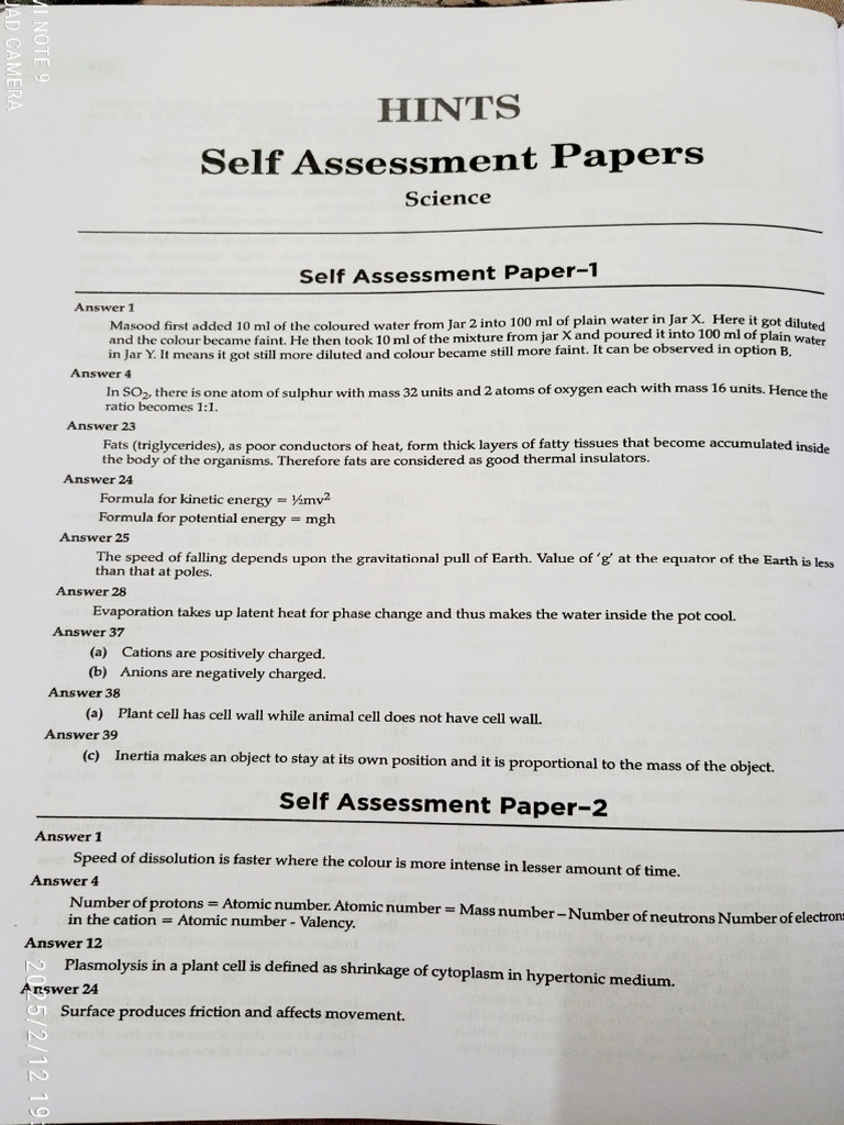 Hints To Sample Papers +paper Format | PDF | Acceleration | Force