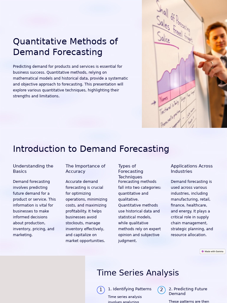 Quantitative Methods of Demand Forecasting | PDF | Forecasting | Moving Average