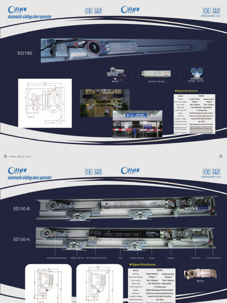 Olide Auto Door Catalogue | PDF