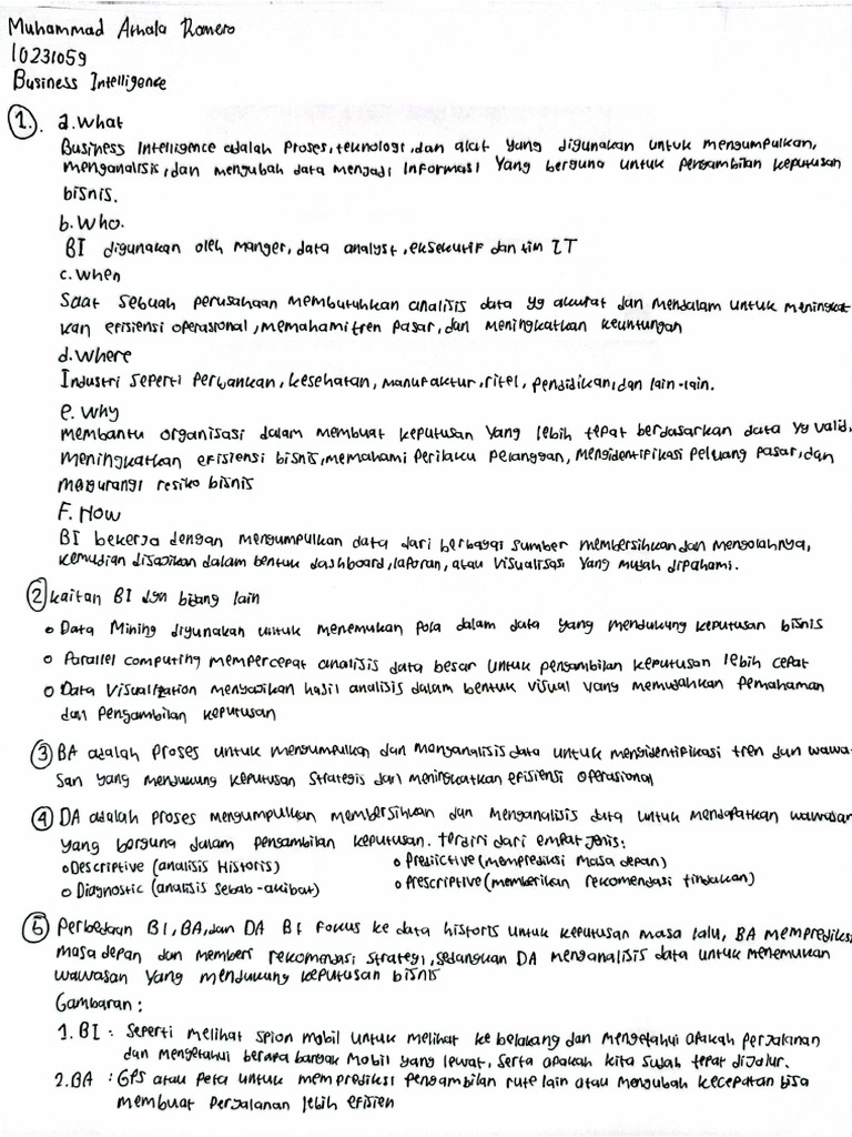 BI - Tugas 1 - 10231059 | PDF