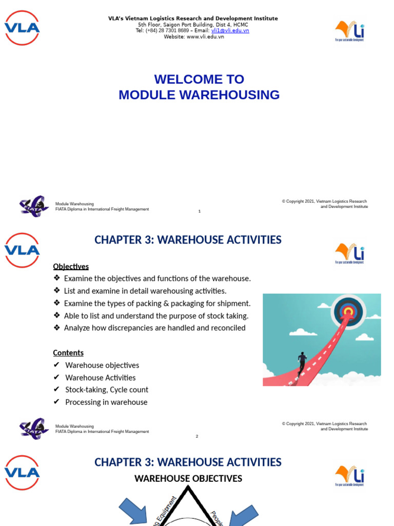 Chapter 3 - Warehouse Activities | PDF | Warehouse | Logistics