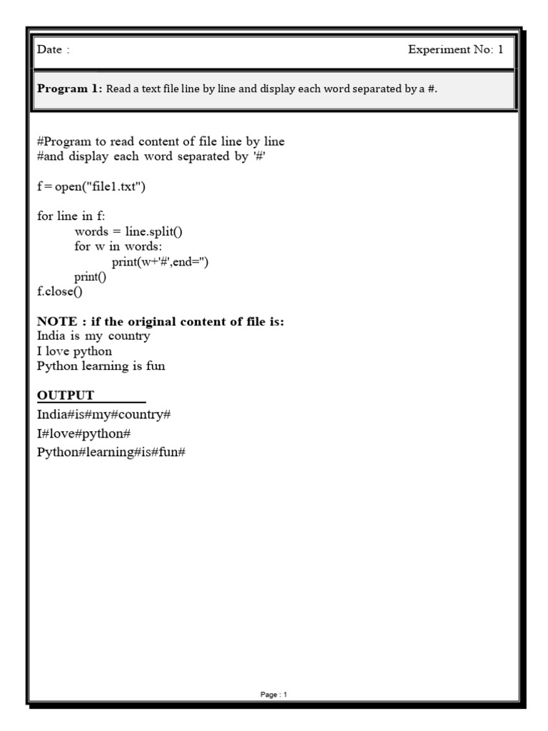 Computer Science Practical File XII (24-25) | PDF | Letter Case | Text File