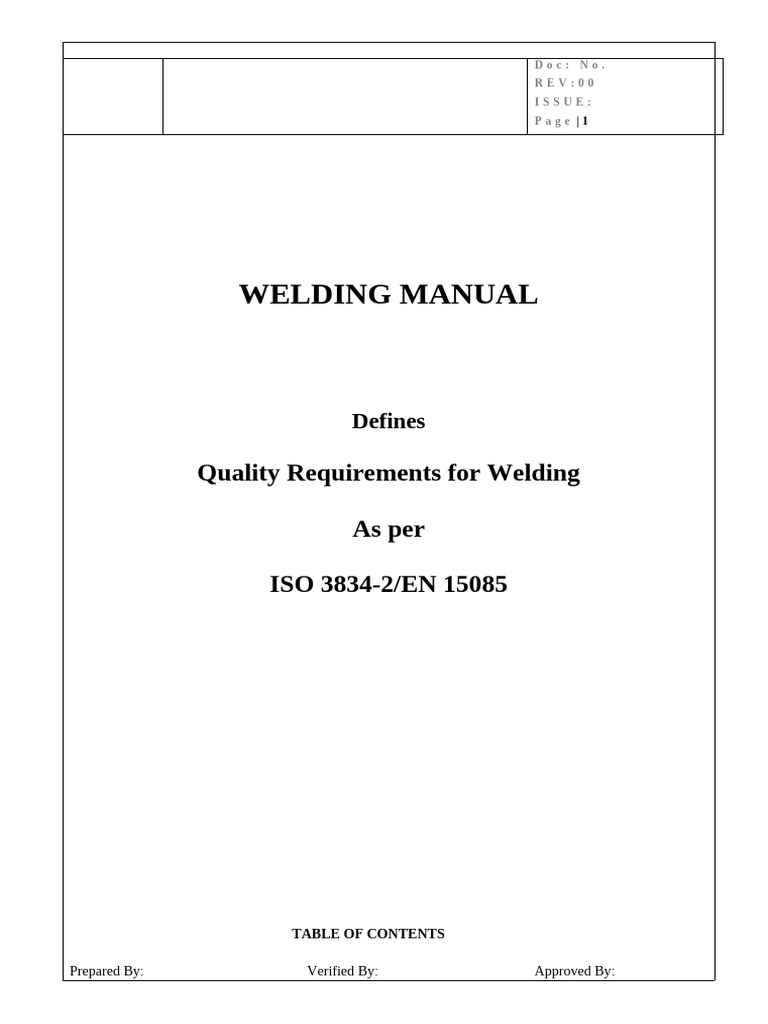 Welding Manual_draft _rs Infra | PDF | Nondestructive Testing | Welding