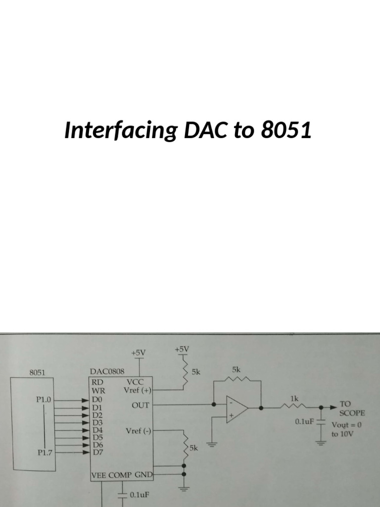 Interfacing DAC To 8051 | PDF