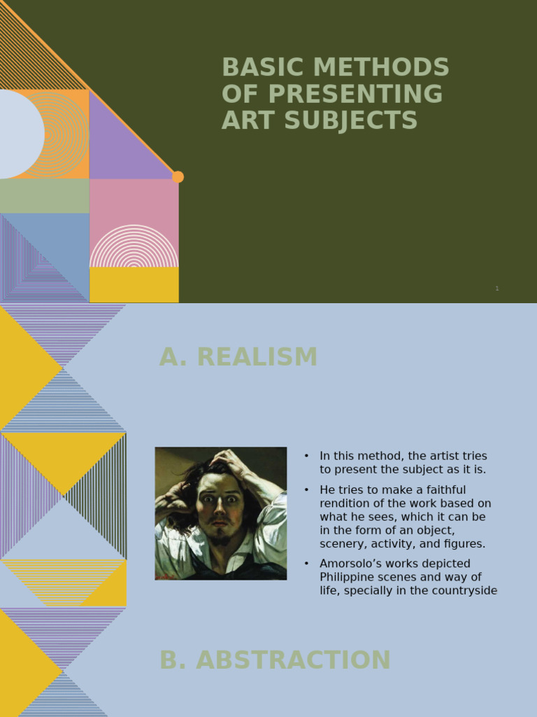 Basic Methods of Presenting Subjects of Art | PDF | Impressionism ...