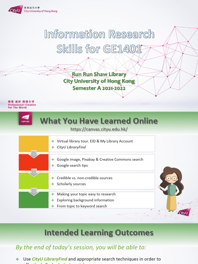 GE1401 Presentation Semester A 2021-2022 16-9 | PDF | Citation | Digital Object Identifier