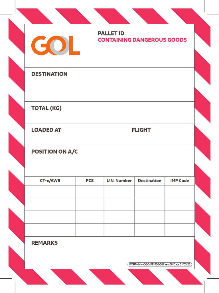 Pallet Tag | PDF