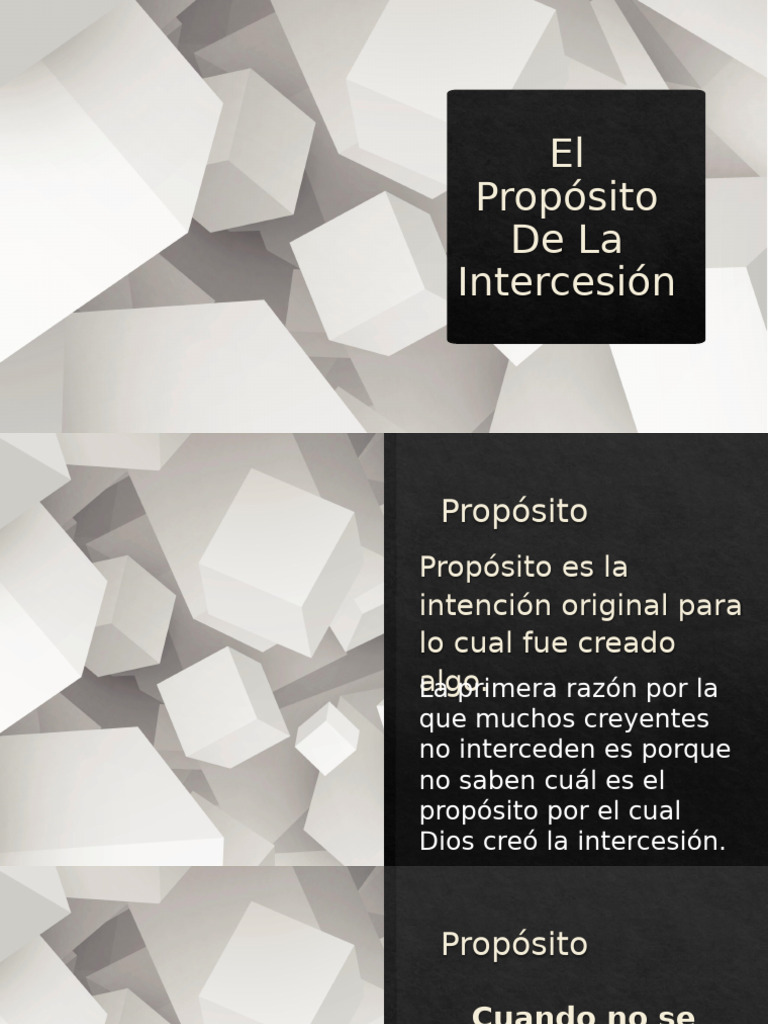 El Propósito de la Intercesión | PDF