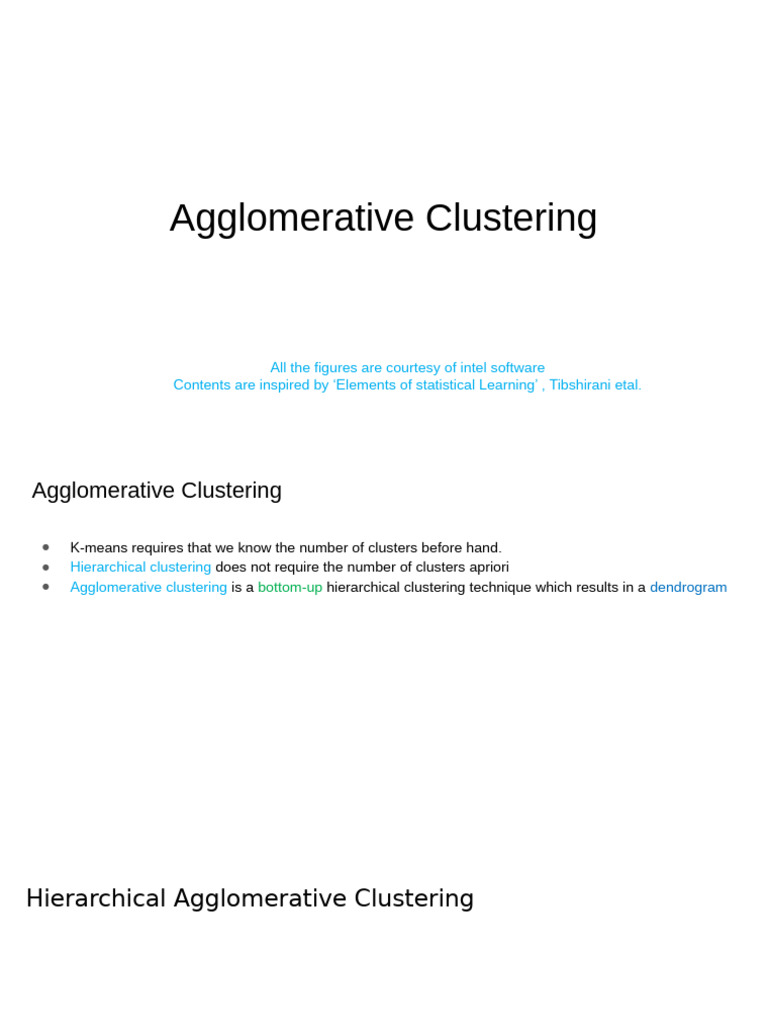 Agglomerative Clustering 08122018 | PDF | Cluster Analysis | Data Mining