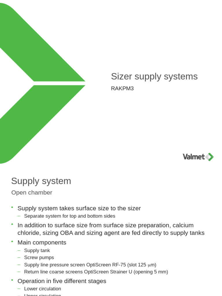 04 RAKPM3 PCS Sizer Supply System En | PDF | Pump | Water