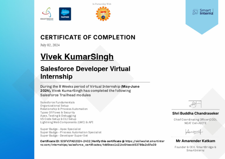 Certificate | PDF