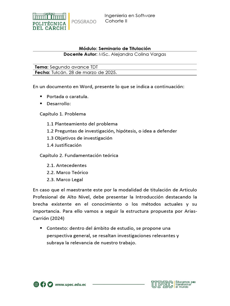 Guía para Ingeniería en Software TDT | PDF
