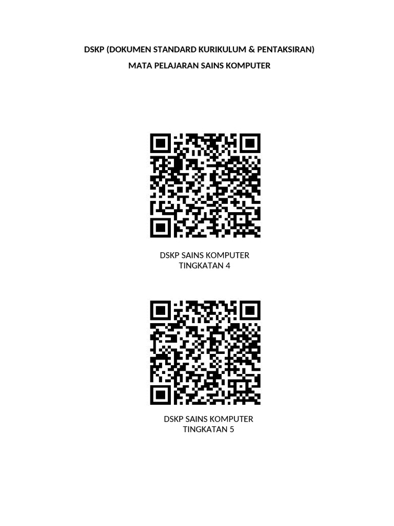 DSKP QR Code | PDF