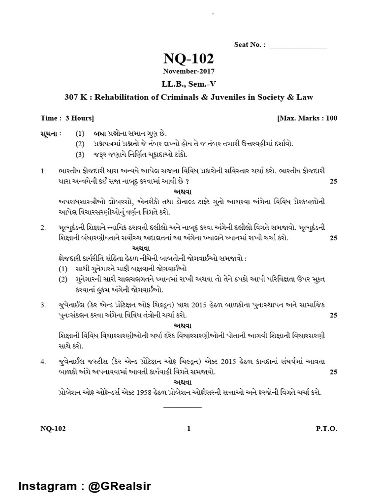Rehabilitation of Criminals & Juveniles | PDF | Punishments | Sentence ...
