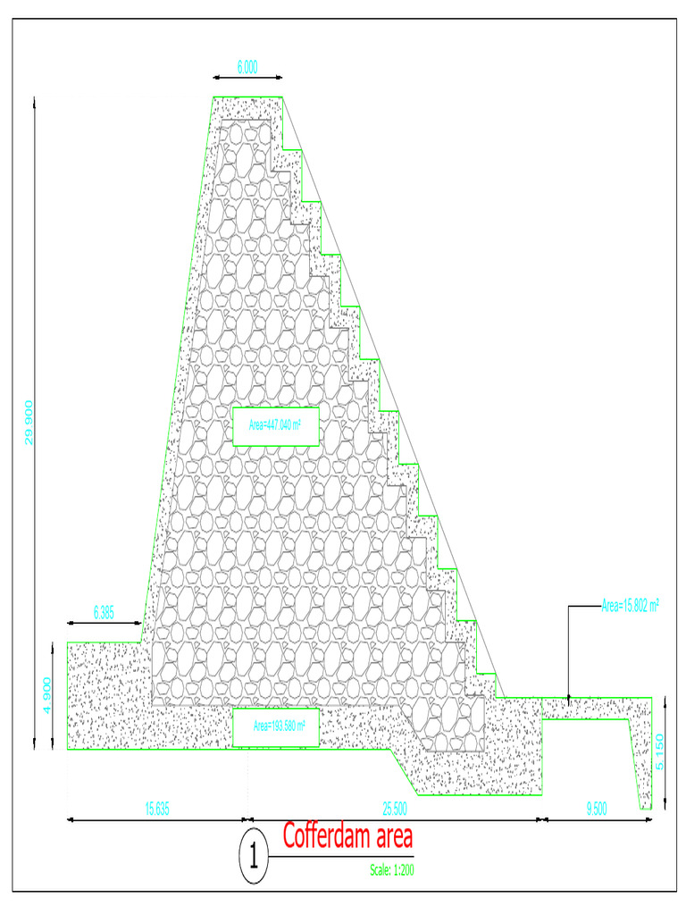Cofferdam Section Layout1 | PDF