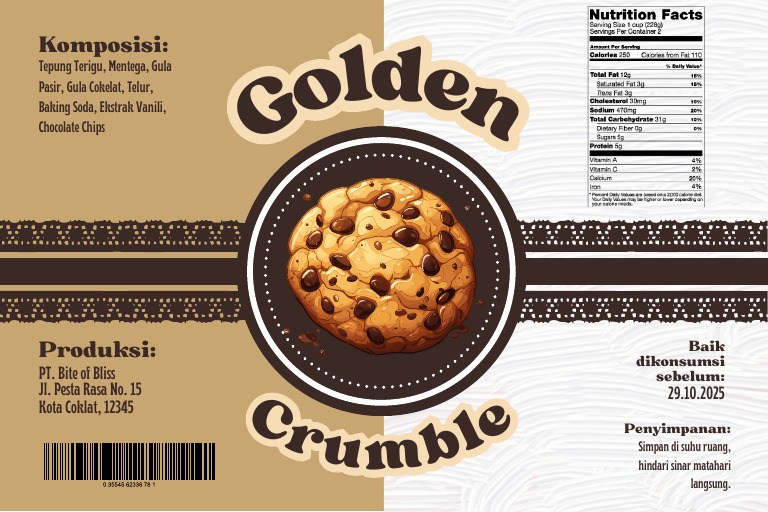 Kemasan Produk (Cookies) | PDF