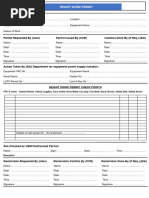 Excavation Work Permit Template | PDF