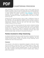 Chartering Terms and Definitions Guide | PDF | Cargo | Ships