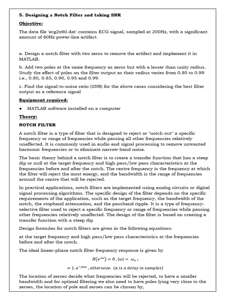BSP_lab_report_full (1)_removed_removed (1) | PDF | Signal To Noise ...