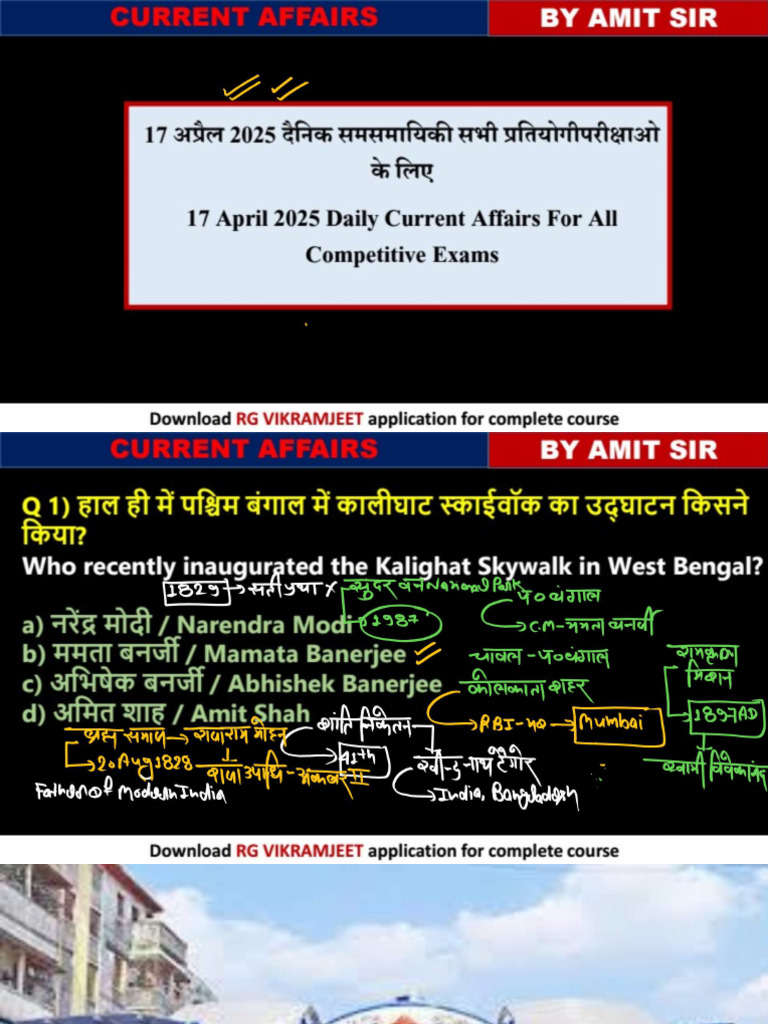 17 April Current Affairs by Amit Jindal Sir - Compressed | PDF