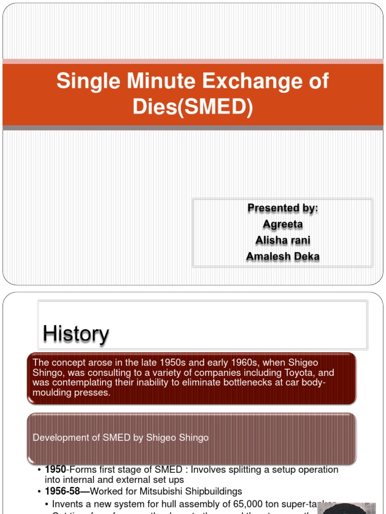 SMED PPT Edited | Download Free PDF | Production And Manufacturing ...