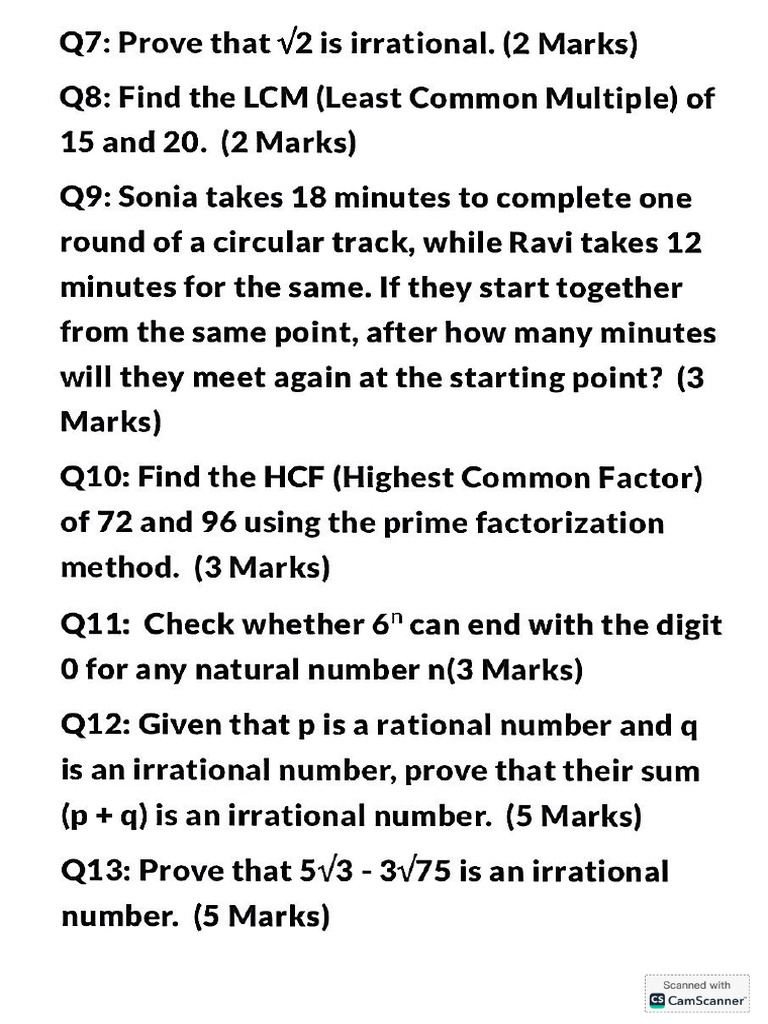 PA - 1 Practice Real Numbers | PDF