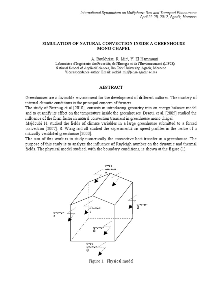 Abstract Boukhriss MFTP2012 | PDF | Convection | Heat Transfer