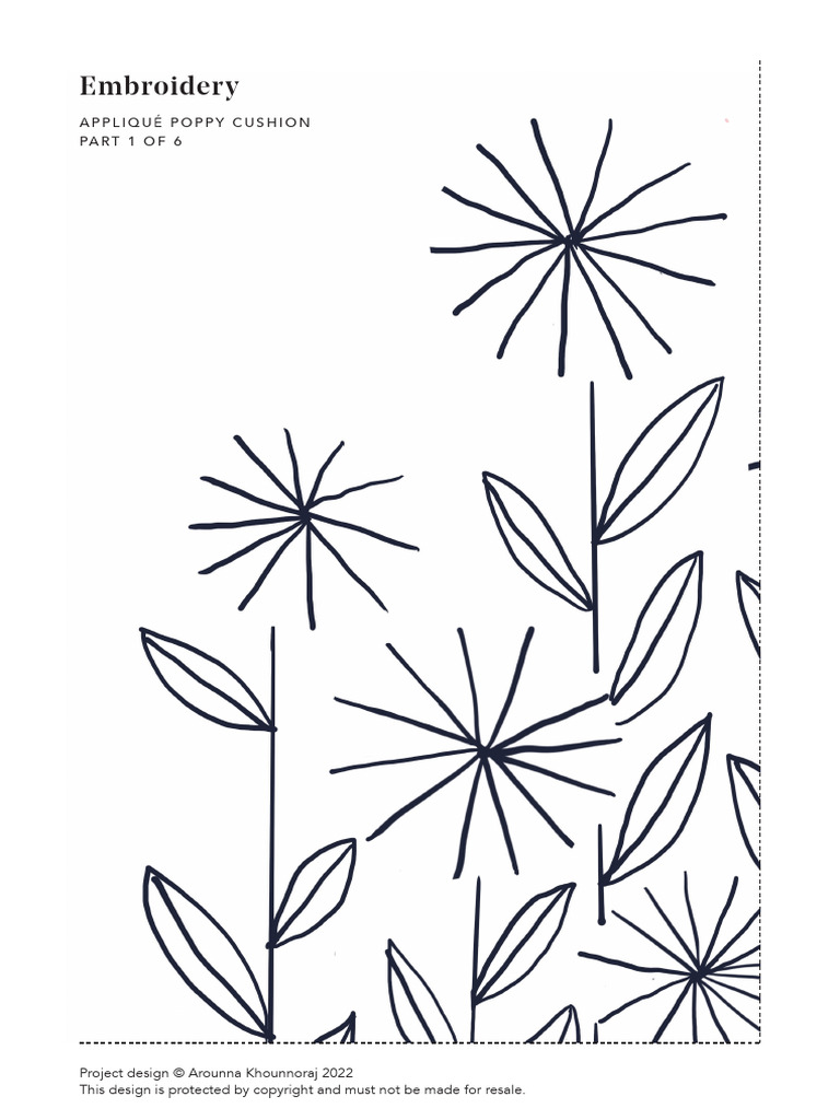 Embroidery Templates | PDF | Textiles | Needlework