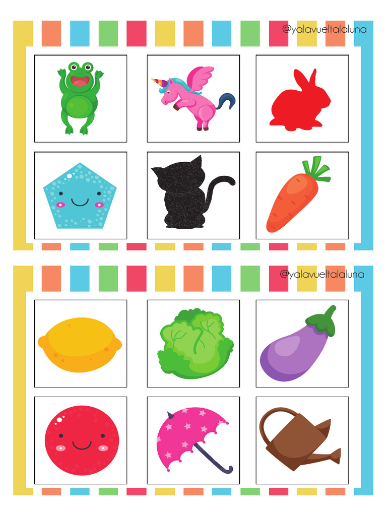 Bingo de Los Colores | PDF