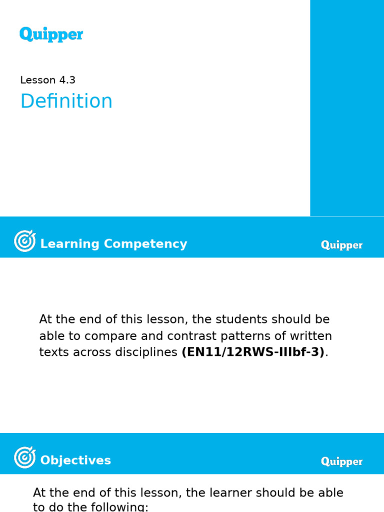 ME-EngRW-11-PS_Definition | PDF | Human Communication | Cognition