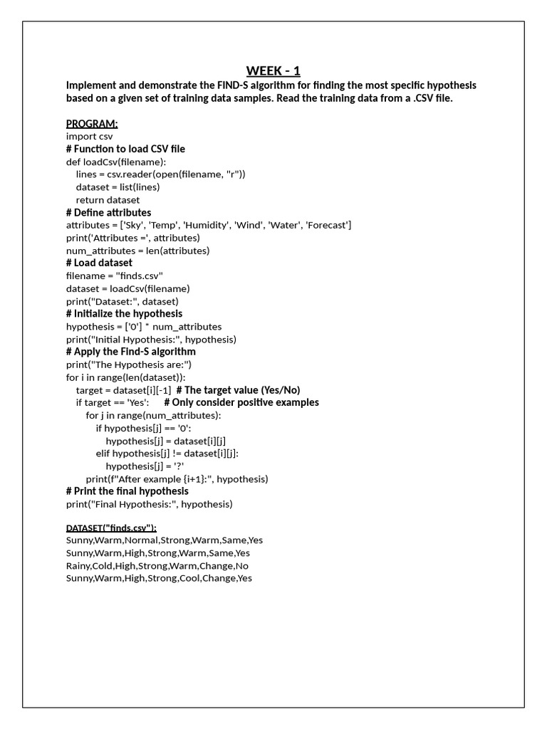 Machine Learning Lab Manual | PDF | Accuracy And Precision | Applied Mathematics