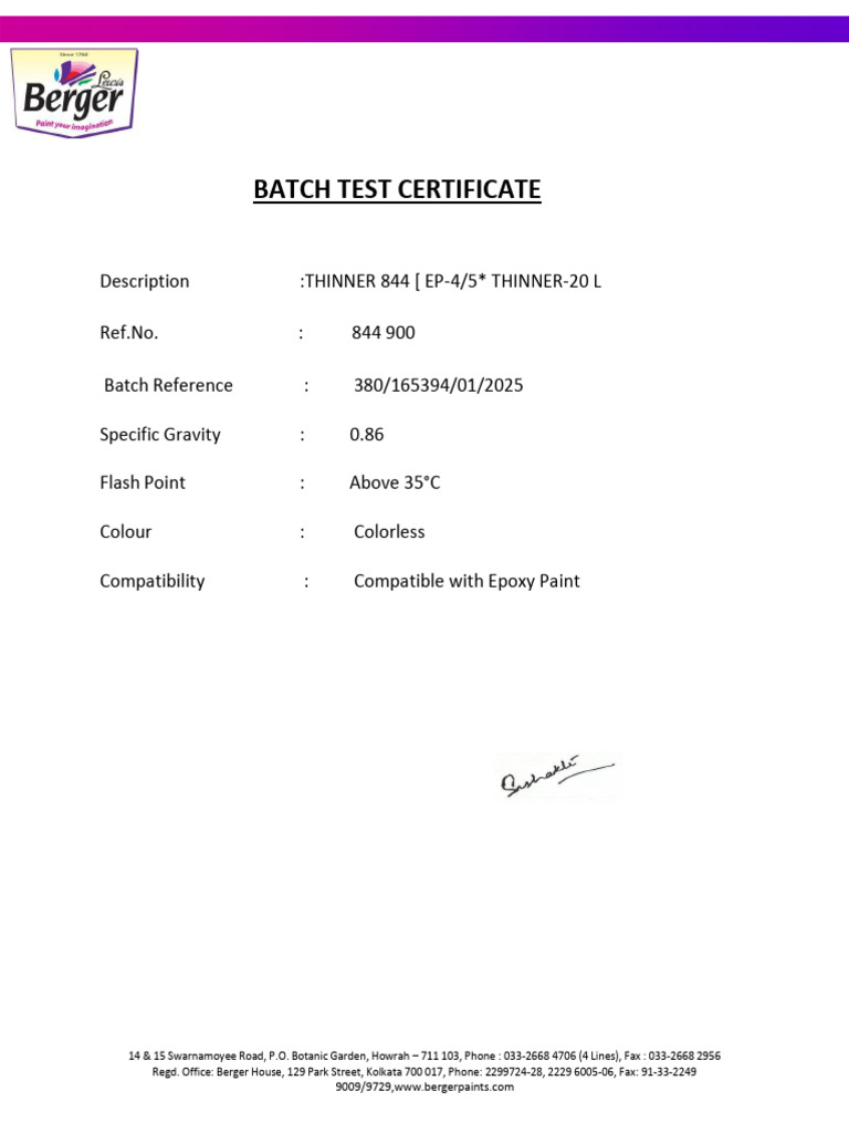 TC Thinner 844 Ber 7 | PDF