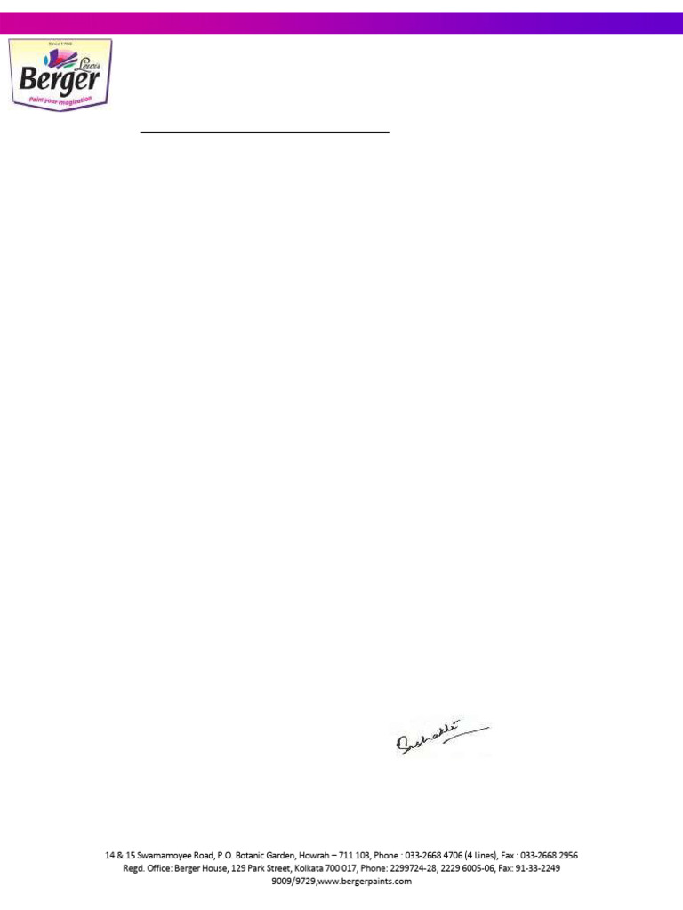 Berger Protectomastic RPL CT Data Sheet | PDF