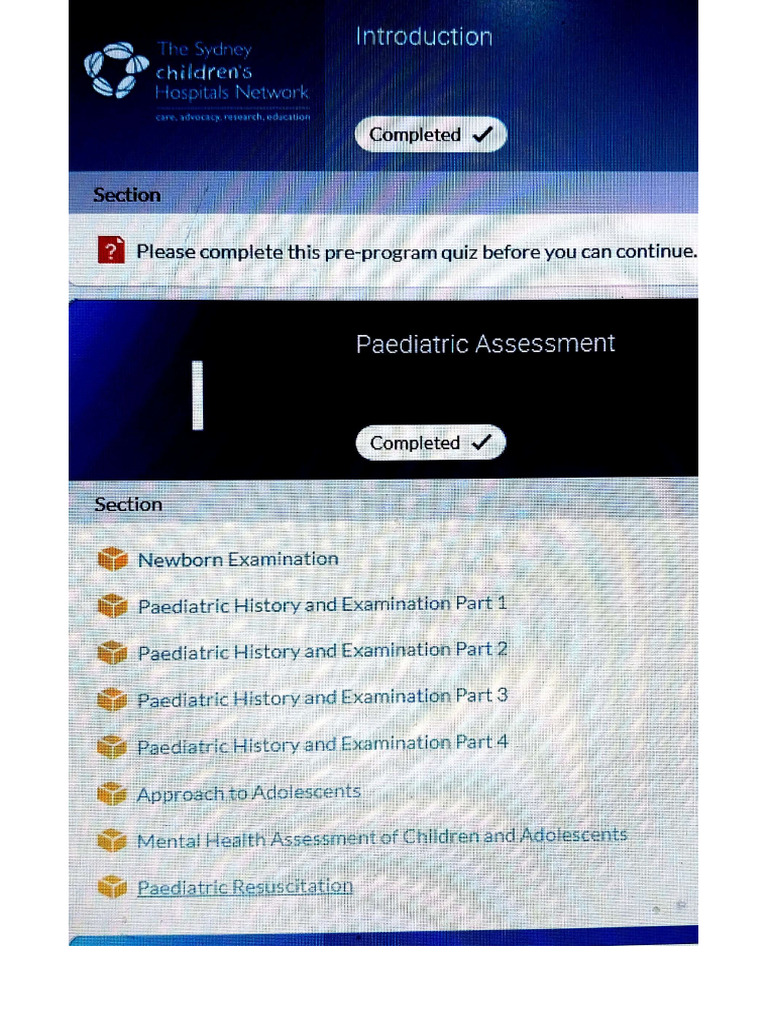 Pediatric Workshop Series Index | PDF