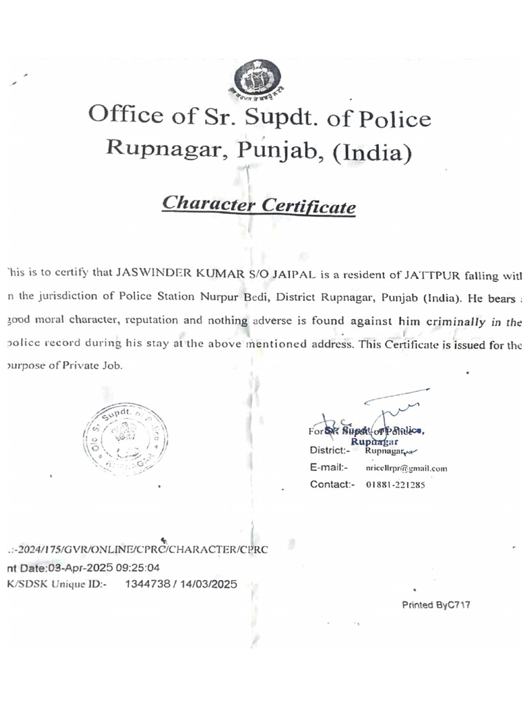 Jassi Verification | PDF