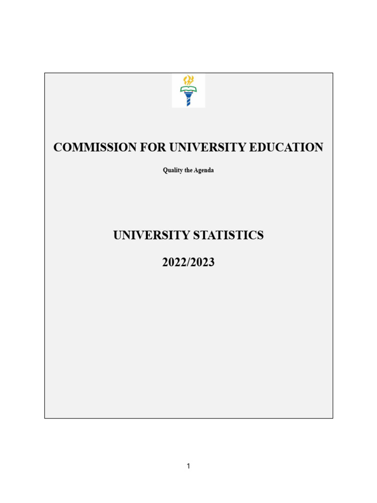 University Statistics Report 2022/2023 | PDF | Lecturer | Academic Degree