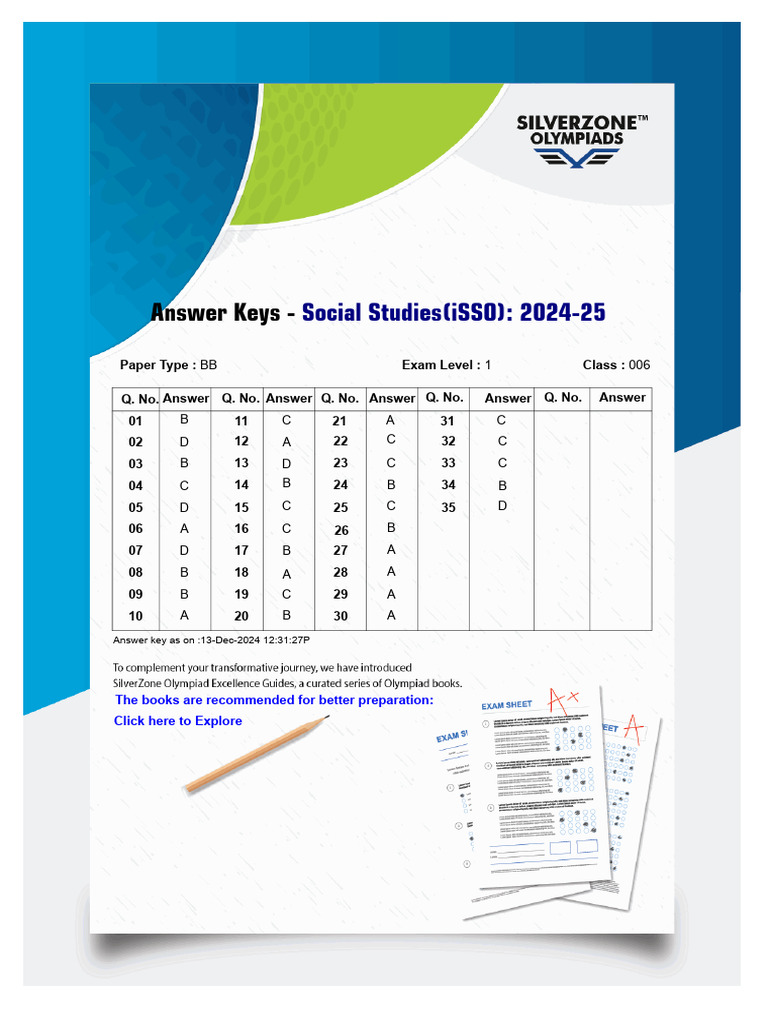 Assets File Ans-Key Isso BB CL 6 | PDF