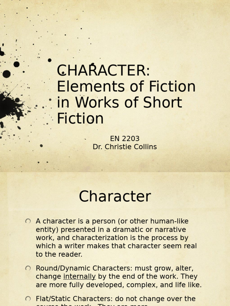 Character_Elements of Fiction | PDF