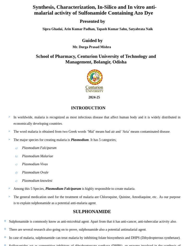 Final Presentation 1 | PDF | Malaria | Plasmodium