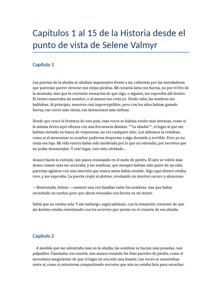 Historia_Selene_Valmyr_Cap1_al_3 | PDF