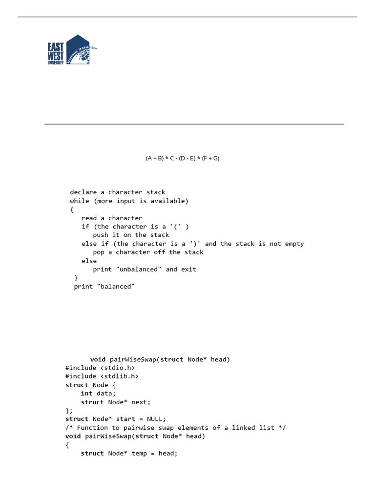 CSE 207 Midterm Exam Fall 2021 | PDF | Computer Science | Computer Programming