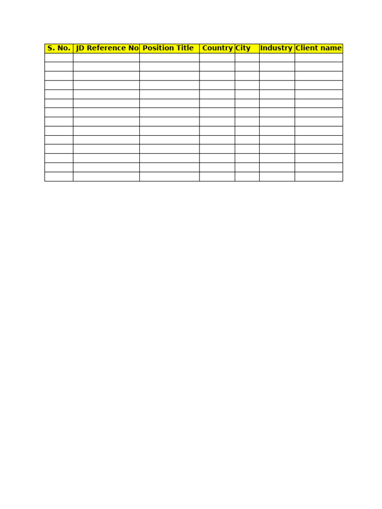Free HR Recruitment Tracker Template | PDF