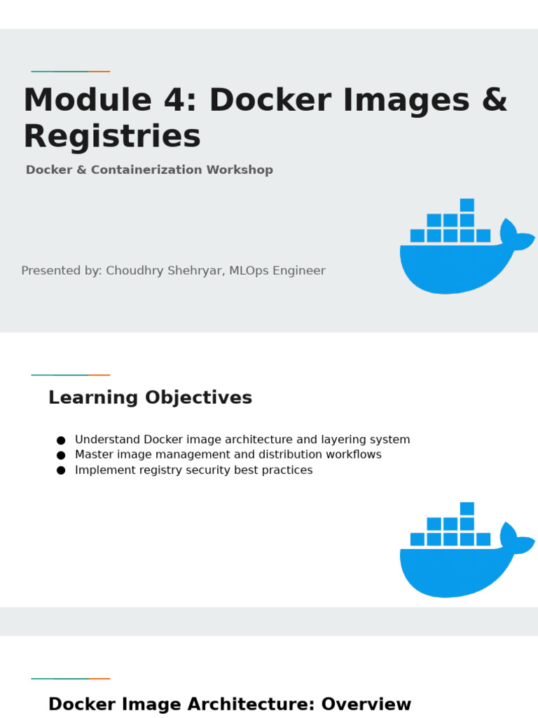 Module 4_ Docker Images & Registries | PDF | Computer Engineering | Software