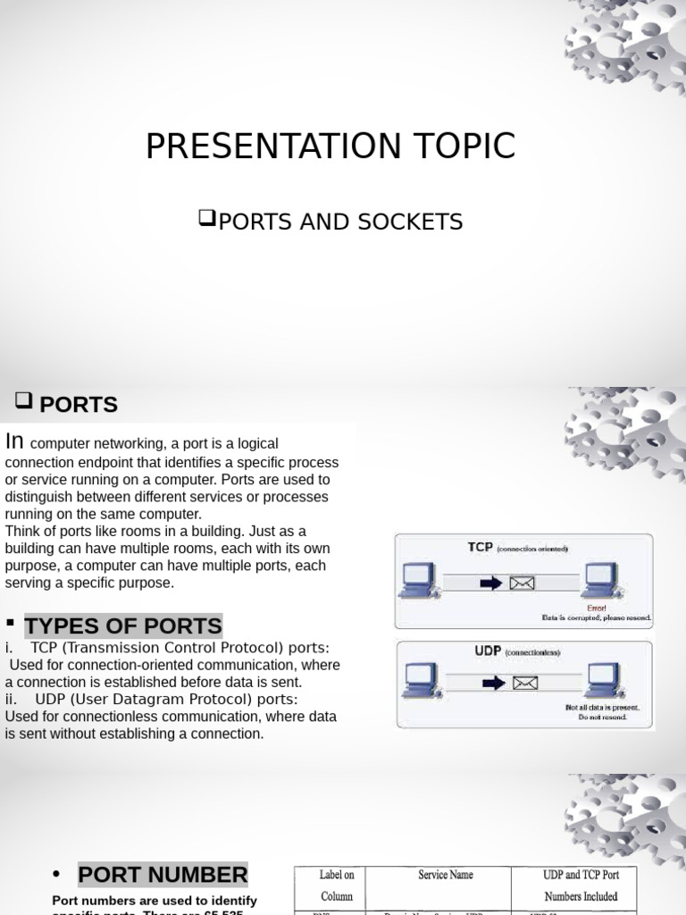 Ports and Sockets | PDF | Port (Computer Networking) | Network Socket
