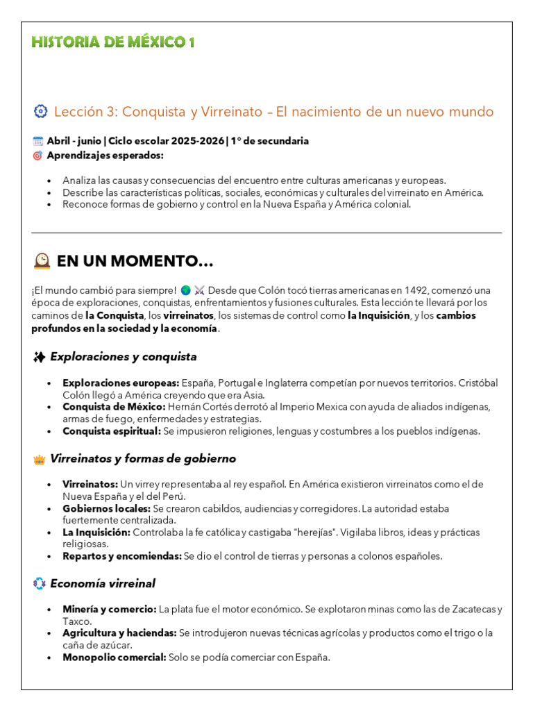 Conquista y Virreinato en América | PDF | Nueva españa | Imperio español