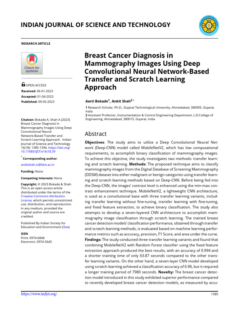 Breast Cancer Diagnosis in Mammography Images Using Deep Convolutional Neural Network-Based ...