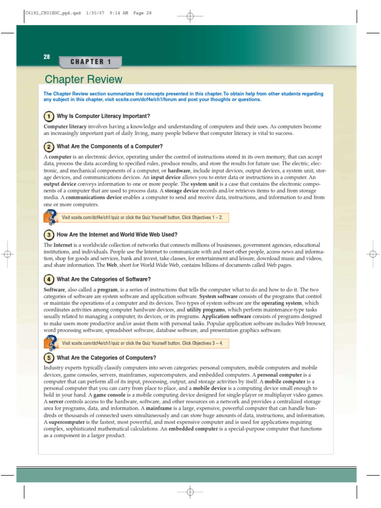 Ch1 Review | PDF | World Wide Web | Internet & Web